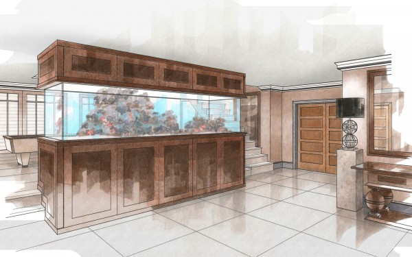 Stephen Ireland's Freestanding Fish Tank | Aquarium Architecture